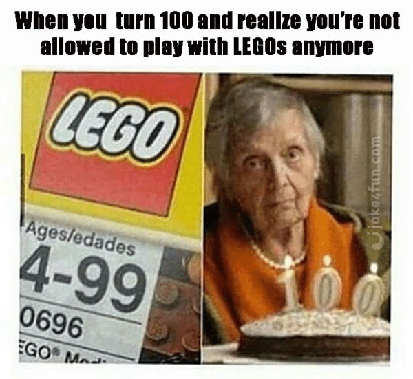 Joke4Fun Memes: No more LEGOs for you