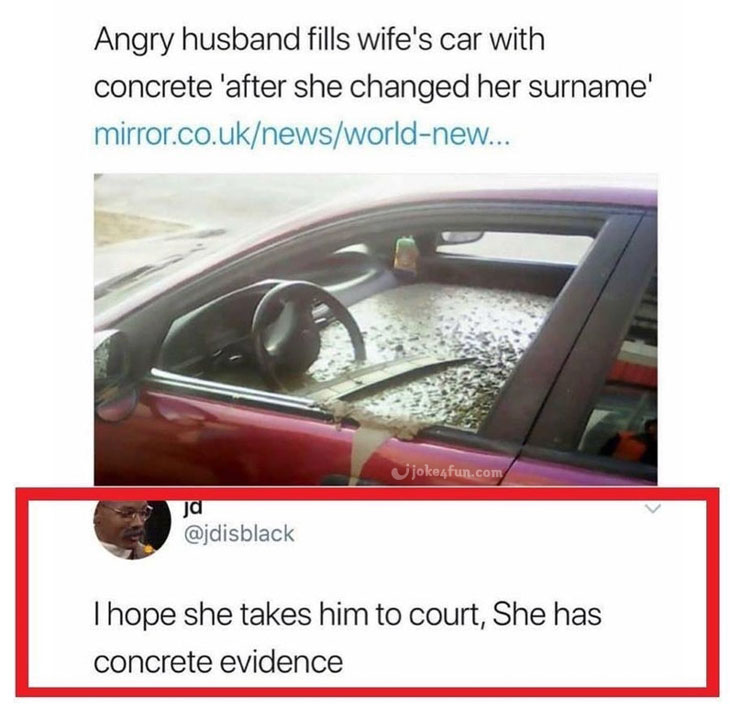 Joke4Fun Memes: It's concrete for sure...