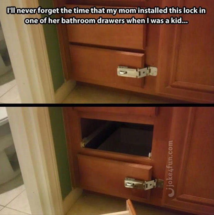 Joke4Fun Memes: Install a safety lock. It will be safe they said...
